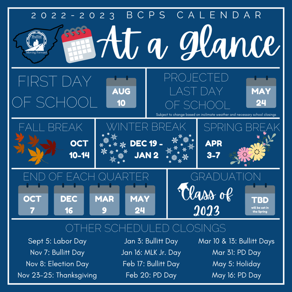 BCPS Calendar At A Glance Hebron Middle School BCPS Calendar At A Glance Hebron Middle School